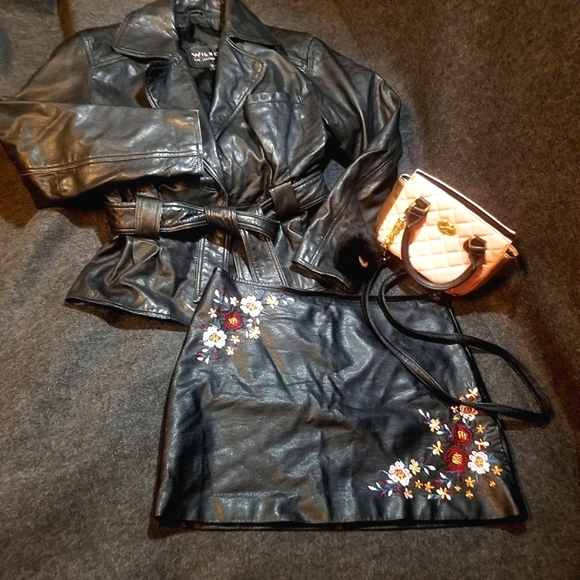 Vanilla Star | Skirts | Vanilla Star Vinyl Micro Mini Skirt With ...